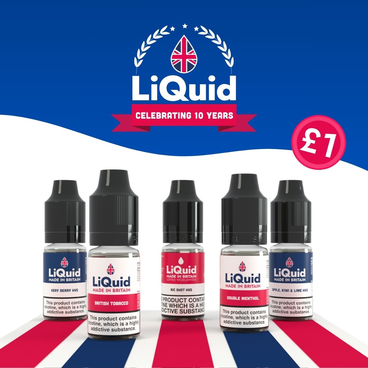 UK Made £1 E-Liquid | Premium Quality, Amazing Flavours