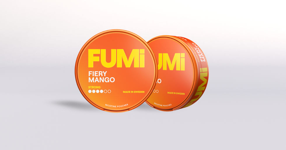 FUMi Fiery Mango Nicotine Pouches | Tropical 8mg Mango Pouch